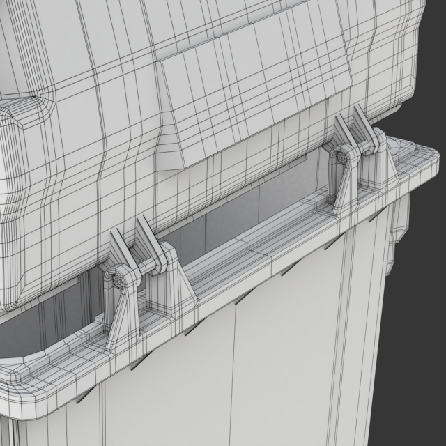 Trash Container 3D Model in Parts 3DExport