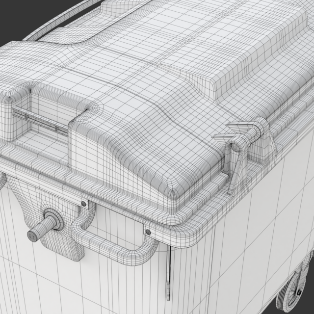 Trash Container 3D Model in Parts 3DExport
