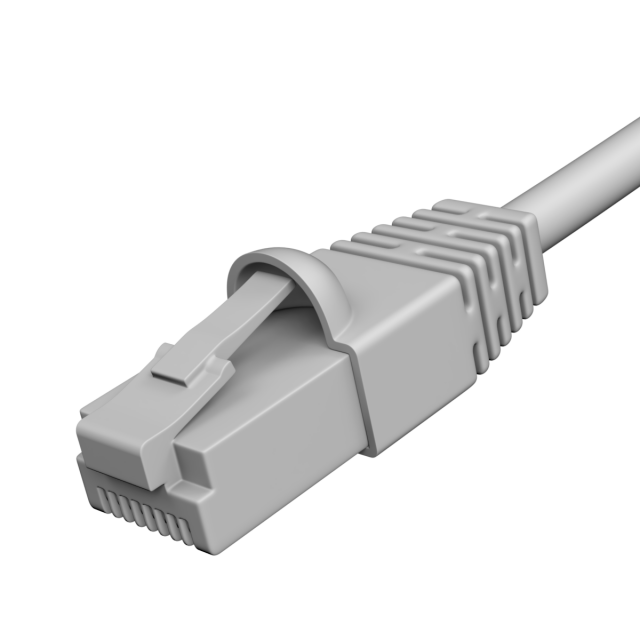 Ethernet RJ-45 Plug 3D Model in Computer 3DExport