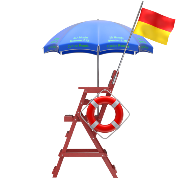 Lifeguard Chair 3D Model in Chair 3DExport