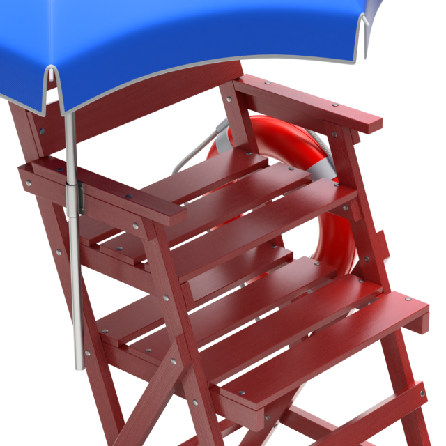 Lifeguard Chair 3D Model in Chair 3DExport