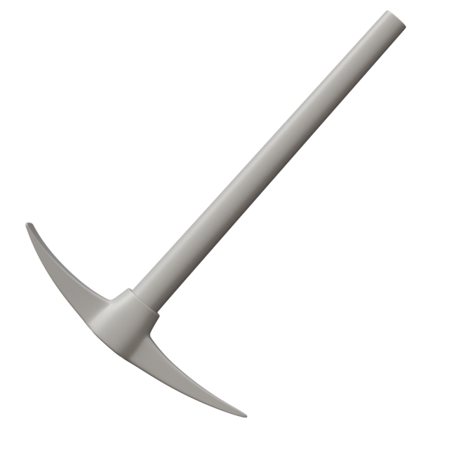 Pickaxe 3D Model in Tools 3DExport