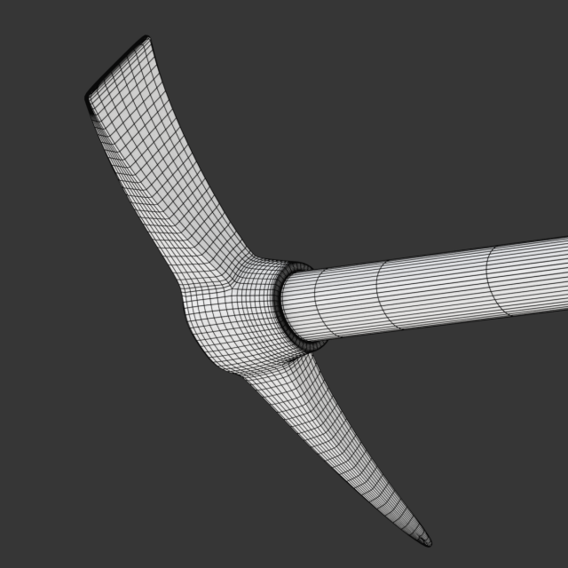 Pickaxe 3D Model in Tools 3DExport