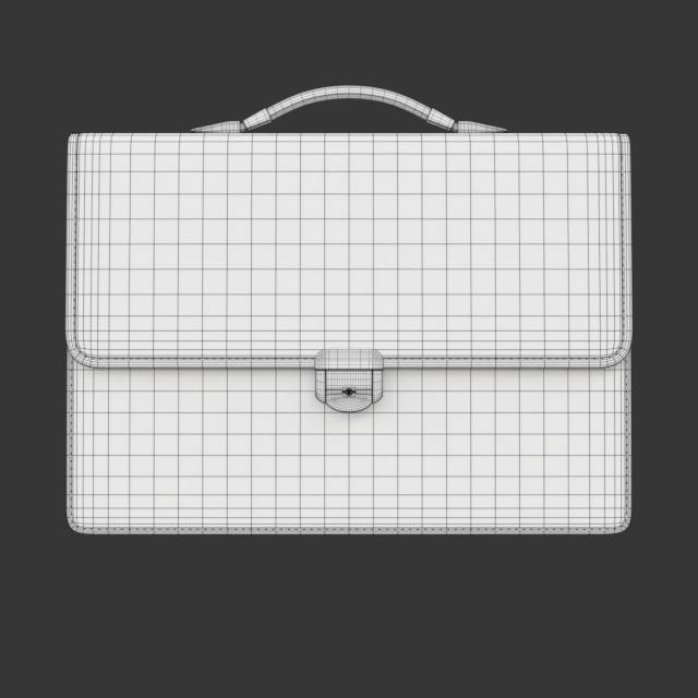 Leather Briefcase 3D Model in Other 3DExport