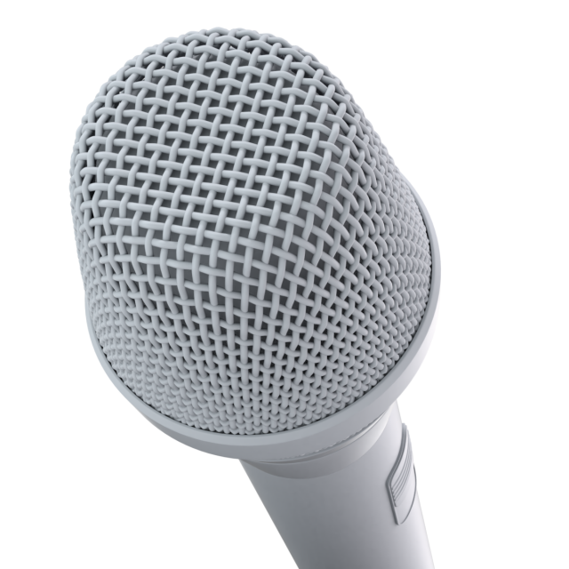 Microphone 3D Model in Audio 3DExport