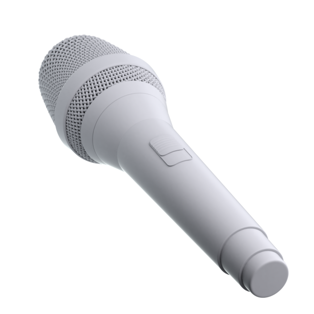 Microphone 3D Model in Audio 3DExport