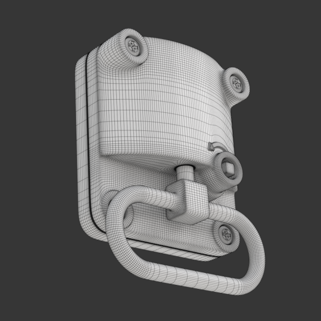 Emergency Hand Brake 3D Model in Parts 3DExport