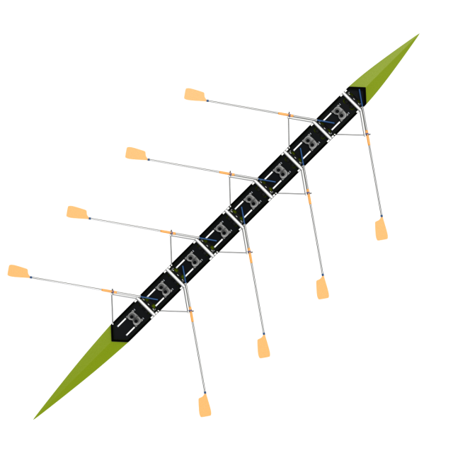 Eight Men Rowing Boat 3D Model in Sports Equipment 3DExport