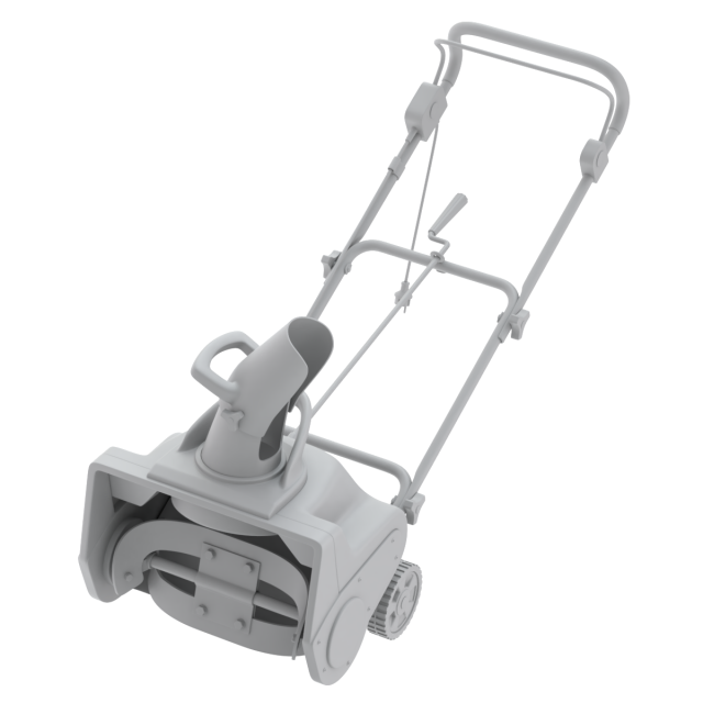 Electric Snow Blower 3D Model in Machines 3DExport