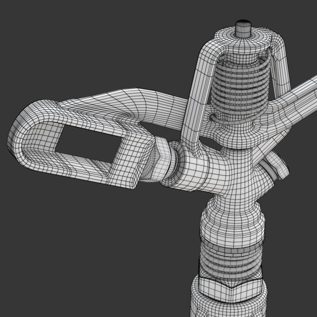 Sprinkler 3D Model in Parts 3DExport