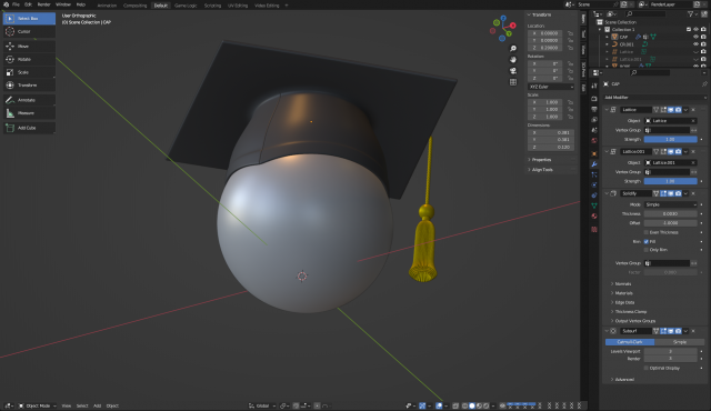Graduation Cap 3D Model in Clothing 3DExport