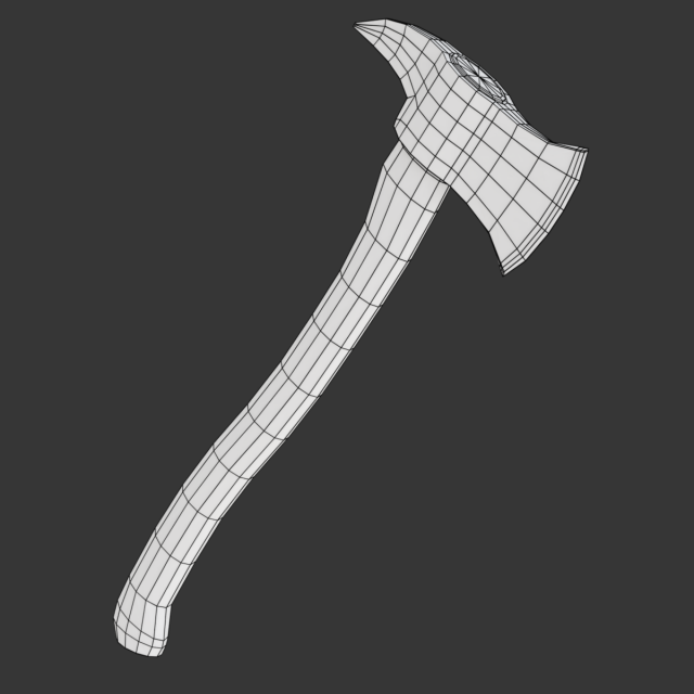 Firefighter Axe 3D Model in Tools 3DExport