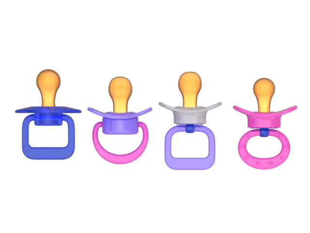 Pacifier Set 3D Model in Other 3DExport