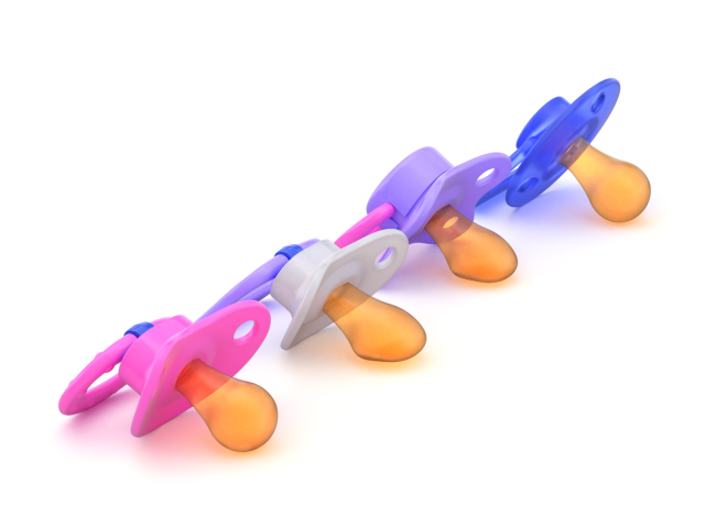 Pacifier Set 3D Model in Other 3DExport