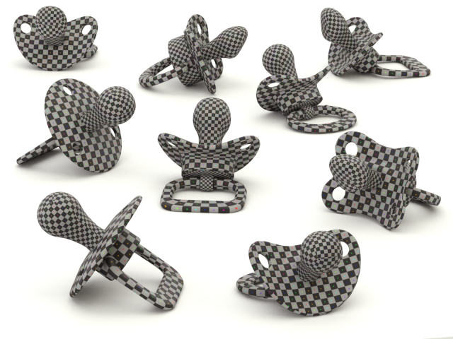 Pacifier Set 3D Model in Other 3DExport