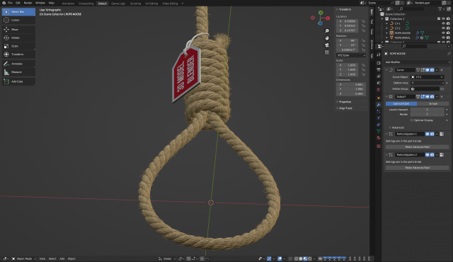 Noose 3D Model in Other 3DExport