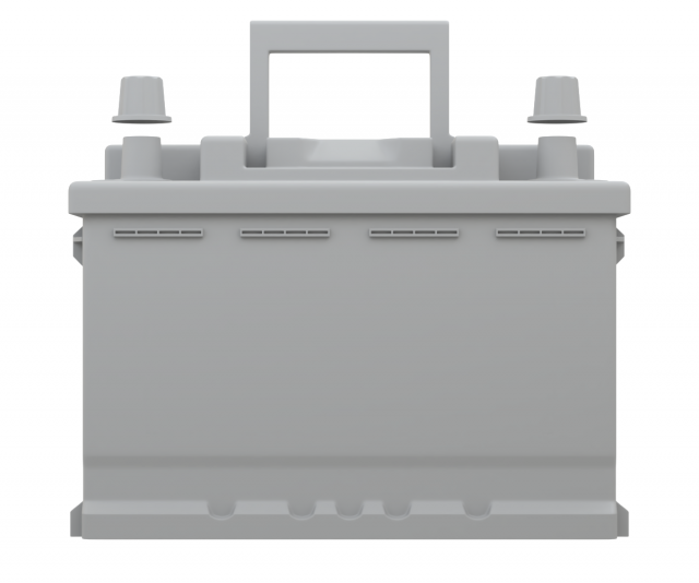 Car Battery 3D Model in Truck 3DExport