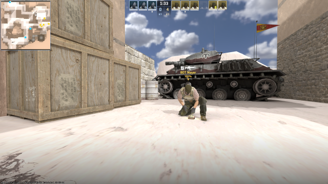 Desert Camp Soldier Front CS2 Map Free 3D Model in Landscapes 3DExport