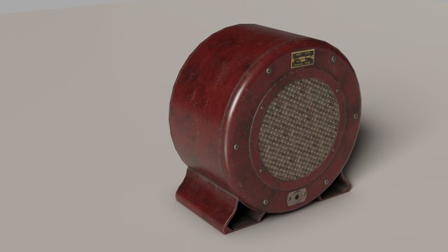 Set of Old Broadcast Loudspeakers from USSR Old Soviet radio 3D Model ...