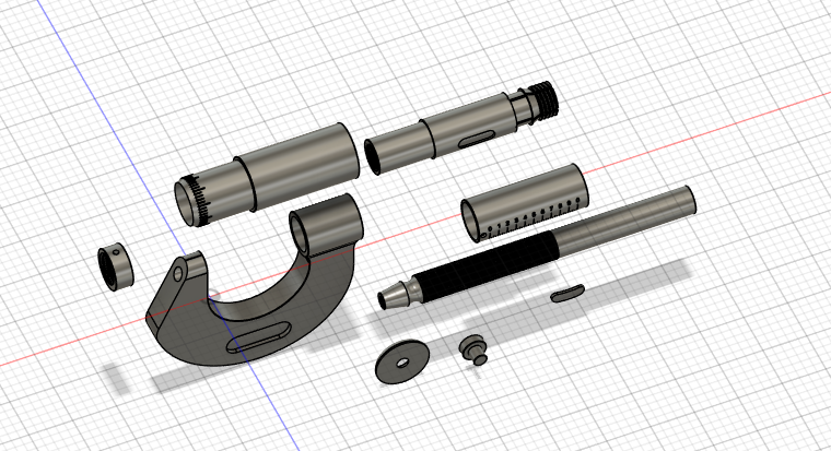 Micrometer 3D Model in Tools 3DExport