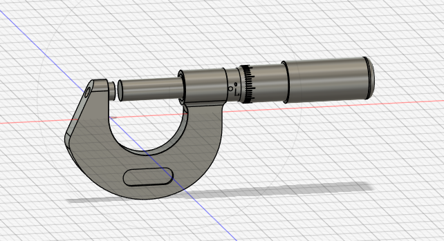 Micrometer 3D Model in Tools 3DExport