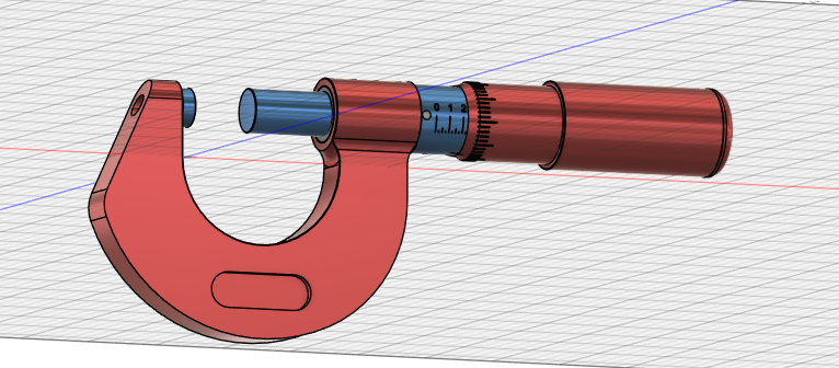 Micrometer 3D Model in Tools 3DExport