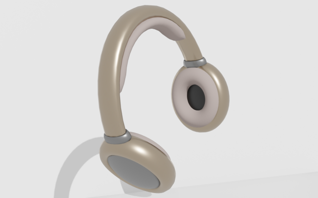 Beautiful headphones 3D Model in Audio 3DExport