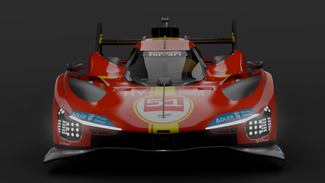 Ferrari 499P 3D Model in Racing 3DExport