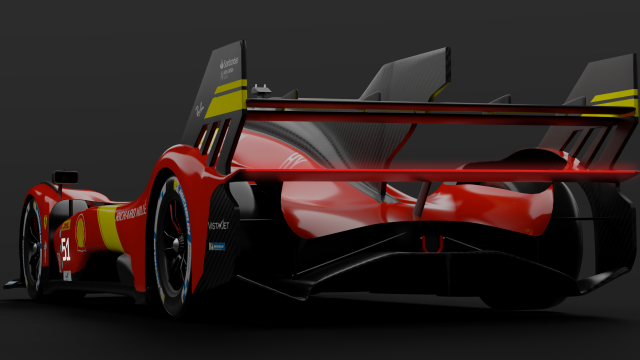 Ferrari 499P 3D Model in Racing 3DExport