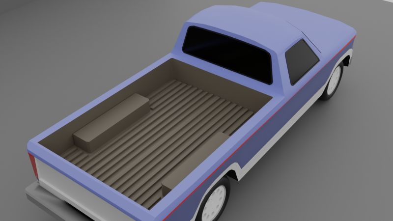 Low Poly Pickup Truck 1 Free 3D Model in SUV 3DExport