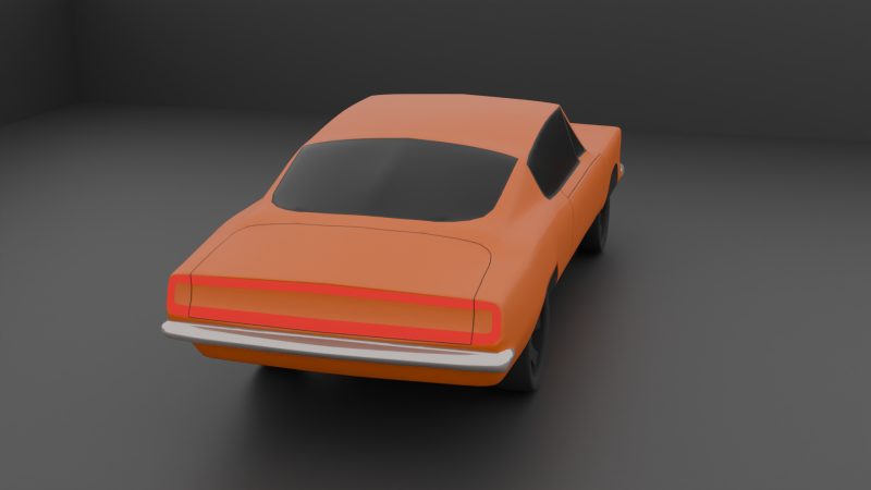 Low Poly Muscle Car 1 Free 3D Model in Old Cars 3DExport
