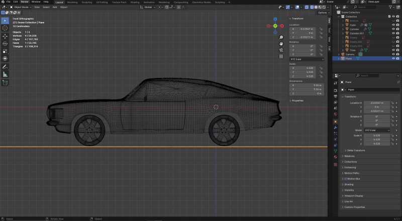 Low Poly Muscle Car 1 Free 3D Model in Old Cars 3DExport