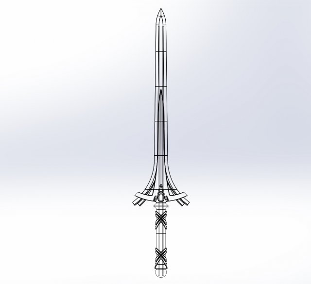 Sword Art Online Alicization Asuna Underworld Sword Assembly 3D Print ...