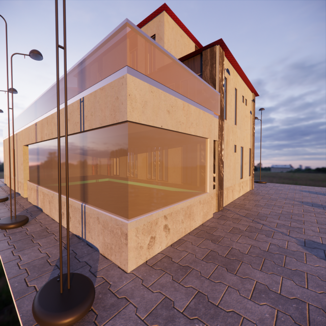 Modern Villa Project 3D Model in Buildings 3DExport