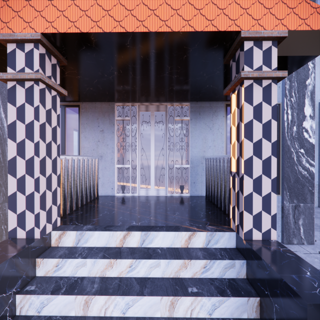 Modern Villa Project 3D Model in Buildings 3DExport