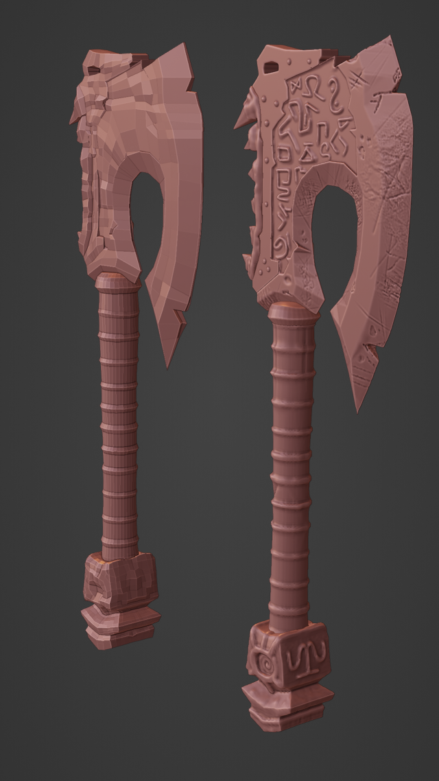 AXE Free 3D Model in Melee 3DExport