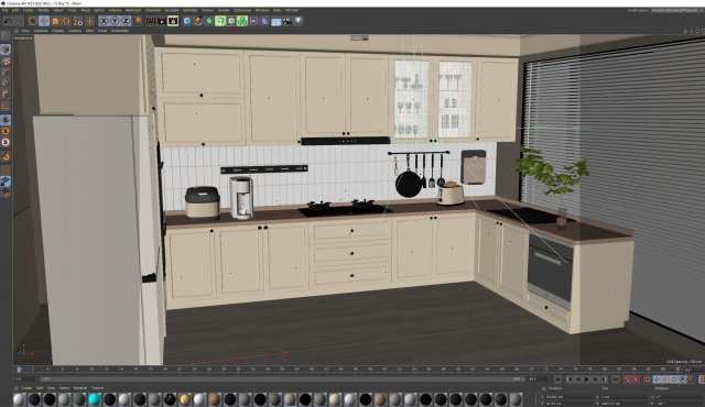 Kitchen Advanced Modeling scene 3D Model in Kitchen 3DExport