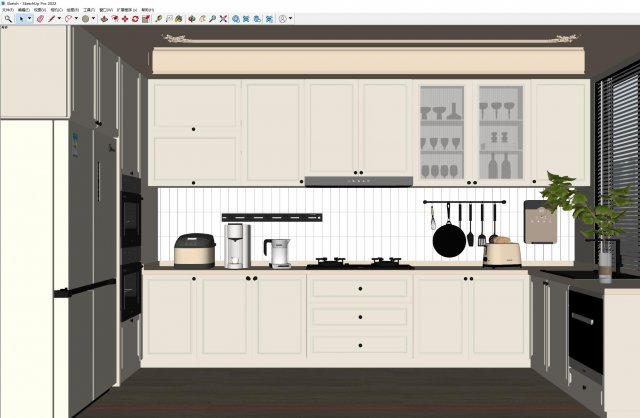 Kitchen Advanced Modeling scene 3D Model in Kitchen 3DExport