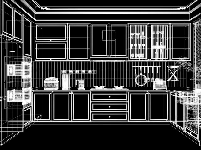 Kitchen Advanced Modeling scene 3D Model in Kitchen 3DExport