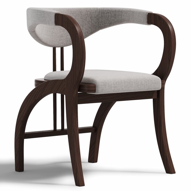 Mid century Modern Style Dining Chair 3D Model in Stool 3DExport