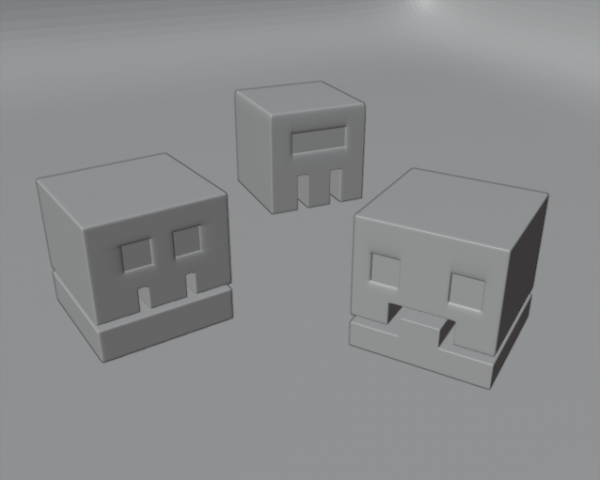 Icon Kit 1 Geometry Dash First 10 Cubes 3D Model in Game Assets 3DExport