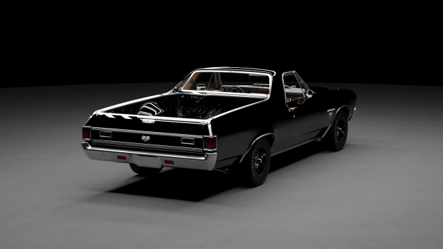 Chevrolet El Camino 3D Model in Classic Cars 3DExport
