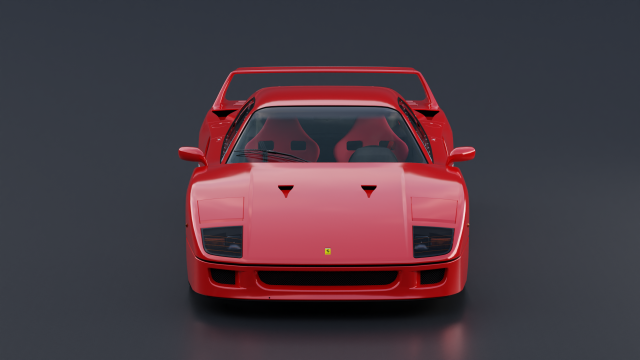Ferrari F40 3D Model in Sport Cars 3DExport