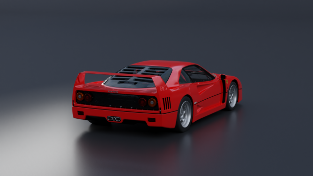 Ferrari F40 3D Model in Sport Cars 3DExport