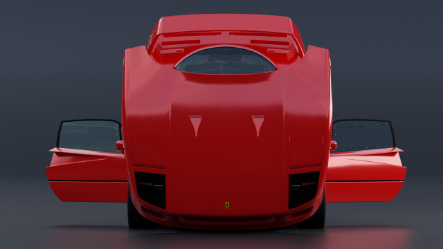 Ferrari F40 3D Model in Sport Cars 3DExport