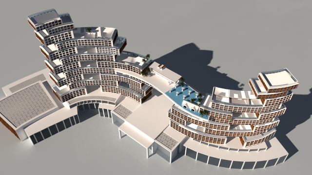 Royal atlantis resort 3D Model in Miscellaneous 3DExport