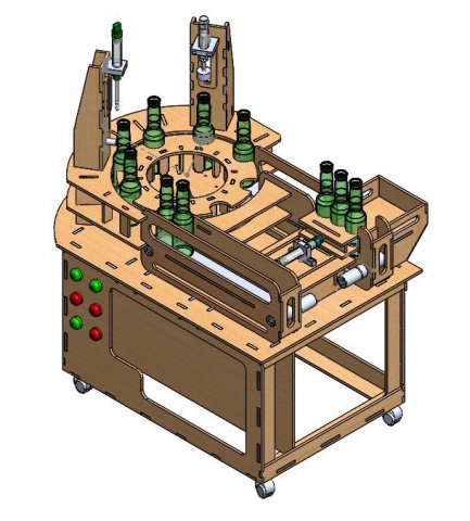 Bottle refilling Plant SolidWorks Complete model 3D Model in Machines ...