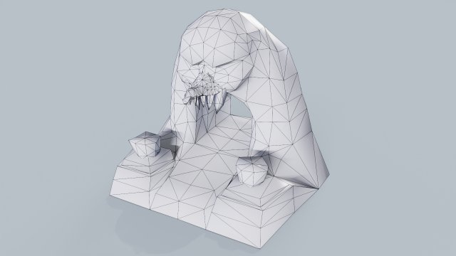 Lava Gate Low-poly 3D Model in Game Assets 3DExport