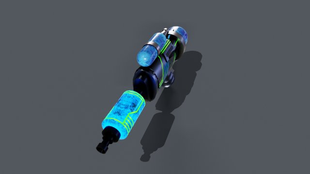 Freeze Ray Ray Low-poly 3D Model in Other 3DExport