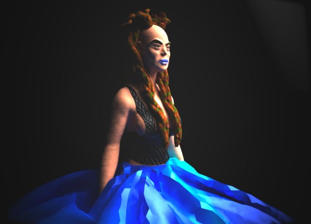Valencia character 3D Model in Woman 3DExport